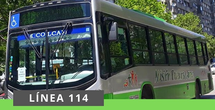 La línea de colectivos 114 cambia de recorrido y paradas